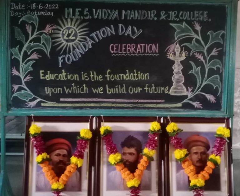 Foundation Day of school 2022-23 – MES Vidya Mandir , Belapur